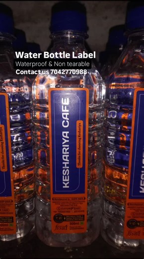 neuZONE Ads and Prints | Printing & Packaging on Instagram: "💧 Water Bottle Label Printing Services 💧 Premium, waterproof & non-tearable labels for your water bottles! Custom designs • Durable quality • Perfect for branding. MOQ 500 | PAN India Delivery 📞 WhatsApp: 7042770988 #WaterBottleLabels #LabelPrinting #WaterproofLabels #CustomLabels #Branding #PackagingDesign #neuzoneprints"