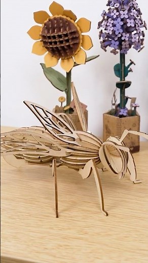DIY Bee Model 🐝 | Crafting a Detailed Insect with the AlgoLaser Laser Engraver