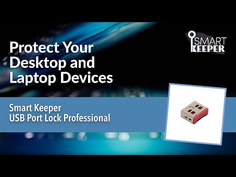 Best-in-Class USB Port Lock to Block Access to Unused USB Ports w/Smart Keeper World Locks & Keys