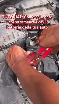 TUTORIAL: Come collegare correttamente i cavi batteria della tua auto #tutorial #batteriaauto