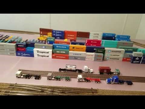Ho scale modern intermodal layout