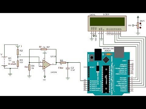 DC current measurement with arduino using a shunt resistor and Operational amplifier