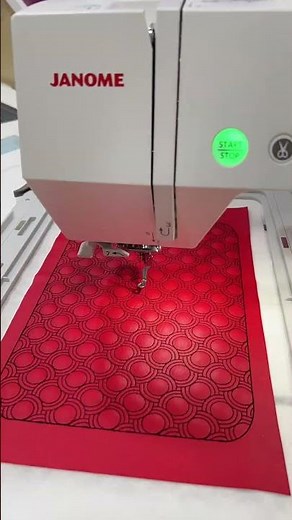 Geometric Glam: Stitched Circle Pouch on a Single Needle Embroidery Machine