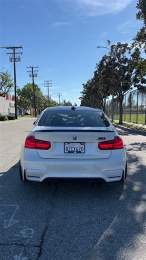 2018 F80 M3 - Full MPE (M-Performance Exhaust) with the stock downpipes on a stock tune