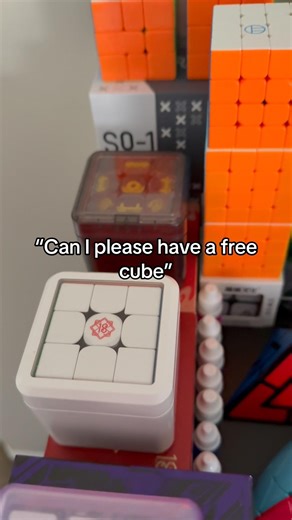 So many people have been asking me for free cubes 😭 #speedcubing #cubing #rubikscube #3x3