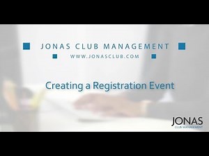 Event Management - Creating a Registration Event