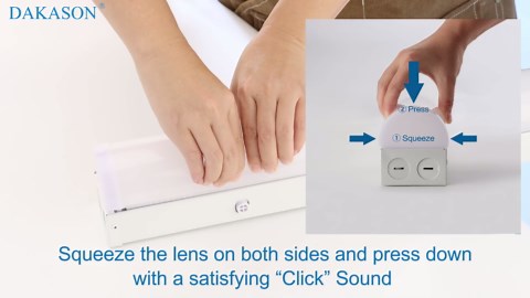 DAKASON 4FT LED Linear Light Fixture, 4 Foot LED Shop Lights 40/32/24W 35/40/5000K CCT Selectable, 4Feet Commercial Bay Lighting Fluorescent Tube Replacement for Office Garage 4 Pack