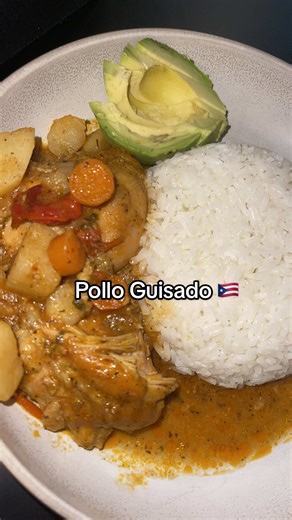 Ingredients: Chicken of your choice (I used thigh this time) Adobo Chicken bouillon Cuman Oregano Paprika Sazón Bay leaf Sofrito Cilantro Potato Carrots Lemon Oil Tomato sauce Aceitunas Red peppers Instructions: Take off skin if any Clean chicken with lemon and vinegar Season with all seasonings listed above and a little oil. Refrigerate for a couple hours In a non stick pan add chicken on medium heat, sear on both sides Add 2 cups of water a tbs chicken bouillon, bay leaf and let cook for about