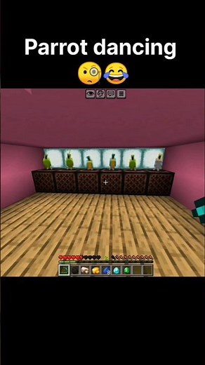 Minecraft parrot dancing movement 😂😂 #minecraftmemes #minecraft