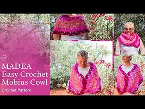 Madea Easy Mobius Cowl Crochet Pattern Beginner and Last Minute Quick Gift Idea