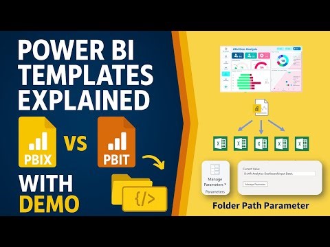 Power BI Template vs PBIX — Create Scalable Dashboards with Folder Path Parameters