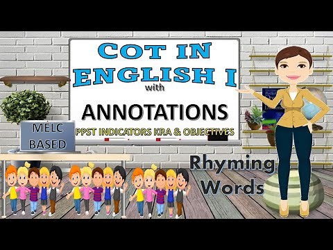 SAMPLE COT LESSON PLAN IN ENGLISH WITH ANNOTATIONS || KRA OBJECTIVES || PPST INDICATORS