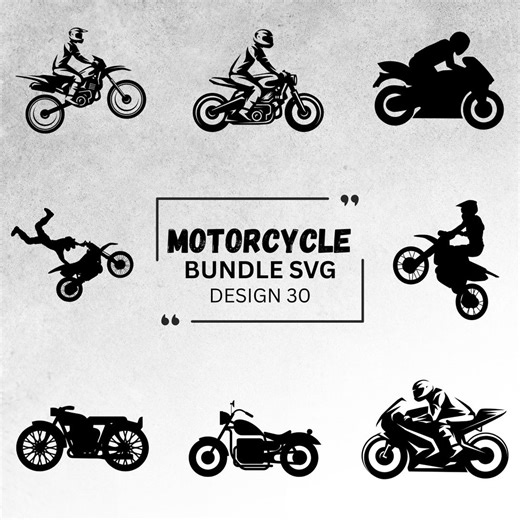 Motorcycle SVG Bundle – Classic & Vintage Motorbike Cut Files for Cricut, Instant Digital Downloads - Etsy