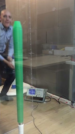 Vortex Bladeless geometry test in Wind Tunnel 2016
