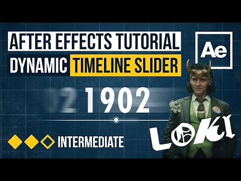 After Effects Tutorial - Dynamic Timeline Slider (Loki Disney+)