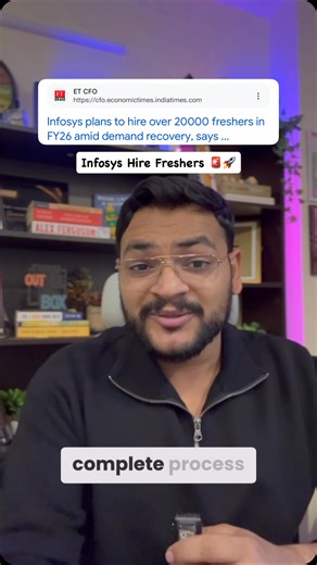 Gaurav Ghai | Career Growth | Infosys Hiring 20,000 Freshers: Complete Hiring Process Explained 🚨🚀 To access Infosys Interview Guide, Like this reel and comment... | Instagram