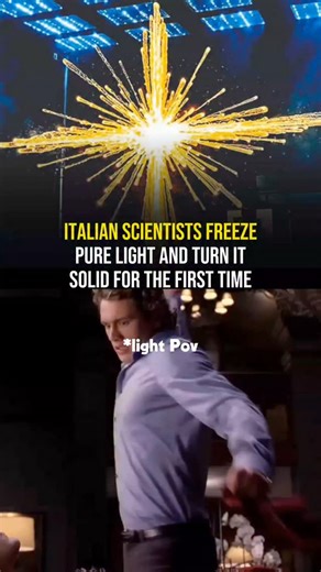 EXPERT on Instagram: "Italian scientists have reportedly achieved a groundbreaking physics milestone by freezing pure light and making it behave like a solid for the first time. Researchers created this exotic state by trapping light particles and forcing them to strongly interact with matter, forming what scientists call a quantum solid of light. The experiment, conducted by teams linked to National Research Council of Italy and partner universities, could open new doors in quantum computing, u