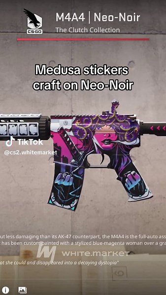 Create Stunning Medusa Sticker Craft on Neo-Noir in CS:GO