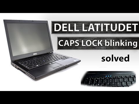 dell latitude laptop caps lock blinking