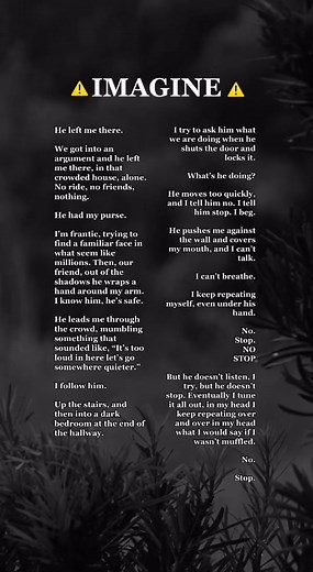 ⚠️TW: description of r@?e ⚠️ #assault #foryou #sad #imagine #shadowbanned #imaginestories