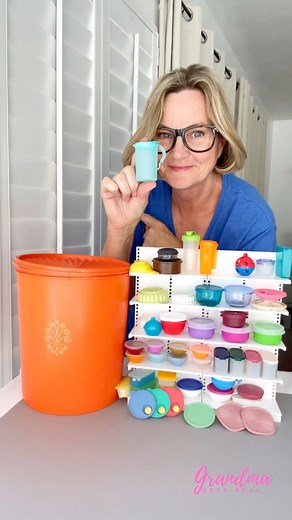 Best of 2023 - Did you have Tupperware in your house growing up? Did you have any of these pieces in real life or miniature? These tiny things are actually keychains and magnets and were hostess gifts if you had a party. I usually find them at garage sales and swap meets. Both are great places to shop for minis for my 1/6th scale Barbie size world.👵🏻💖 My name is Tonya aka GrandmaGetsReal. I started on social media six years ago photographing Barbies. Then, I began to collect 1/6 scale realist