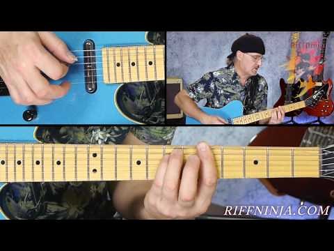 Guitar Lesson : Blue Jean Blues by ZZ Top ( Jeff Healey version )