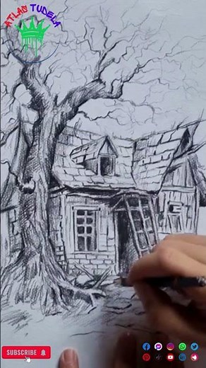 Halloween Art Made Easy How to Draw a Haunted House Step by Step!