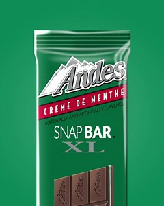 140K views · 1.5K reactions | The new Andes Snap Bar XL contains 12 pieces of the classic Crème de Menthe all in one bar. | Andes Mints | Facebook