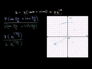 Dividing complex numbers: polar & exponential form (Hindi)