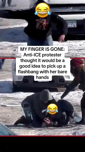 Anti-ICE Protester Accidentally Injures Finger