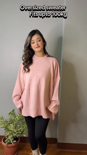 NEW ARRIVALS Oversized sweater featuring side cut Freesize Highquality Fits upto 100kg #fyp #nbtc #ootd #jadorefashion #deliveryallovernepal🇳🇵 #explore #fashion #plussize | J’adore Fashion9