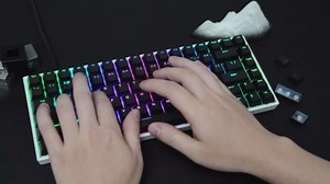 Womier Black Keycaps for Mechanical Keyboard, Shine Through Key caps PBT Custom Keycap Doubleshot, Universal Compatiability for 60 75 100 Percent Cherry Gateron MX Switches Keyboard, Black