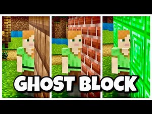 GHOST BLOCK MOD FOR MINECRAFT PE AND BEDROCK