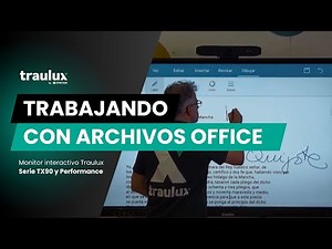Trabajando con archivos Office | TRAULUX SERIES TX90 Y PERFORMANCE