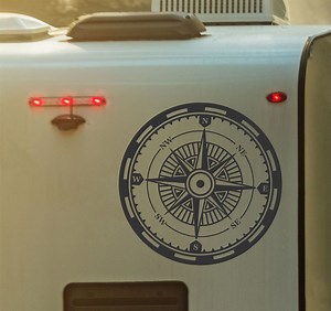 Compass Rose RV Decal, Adventure Awaits, Car Travel Sticker - Etsy Australia