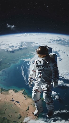 Floating 300 miles above our planet