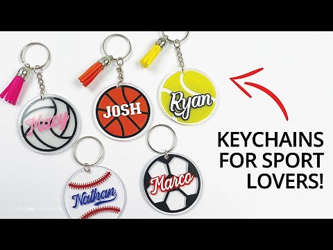 RESIN KEYCHAINS FOR SPORT LOVERS! ACRYLIC KEYCHAIN TUTORIAL DIY