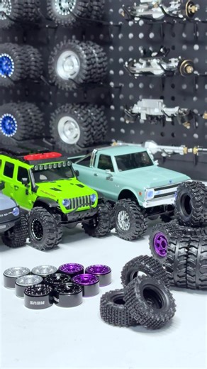 It's not easy at all to design these tiny parts for SCX30, but we made it! moreover, there will be more! A set of strong CVDs is necessary, how about some tires and wheels? This time we got: - Steel CVD shafts for stock axles. - 0.7 beadlock wheels available in 3 styles and 3 colors, 9 variations in total. - 0.7 tires available in 3 patterns, Lucky 7, MPRO Pin and Vipers. More surprises are on the way, please stay tuned! #meusracing #rccars #rccrawler #scx30