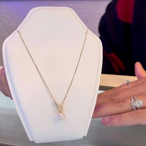 24 reactions | Pearls are classic. This Akoya Cultured Pearl necklace offers a contemporary take on a jewelry staple in 14k gold and accenting diamonds. | Mills Jewelers | Facebook