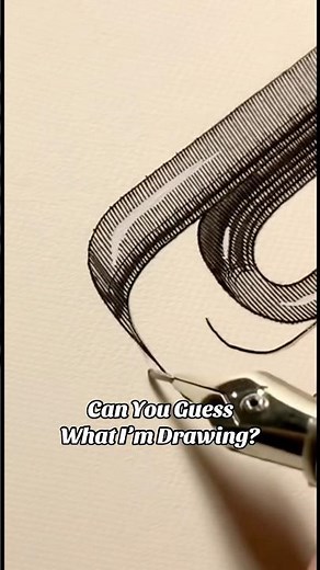 Metallic Object Drawing? 👀#art #inksketch #creative #sketch