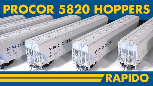 Our Procor 5820 plastic pellet hoppers have arrived and they're on their way to you! These are essential cars for any modern layout, so if you haven't already, order yours now before they're all gone! https://rapidotrains.com/ho-scale/freight-car/procor-5820-covered-hopper.html Music by Bensound | Rapido Trains Inc.