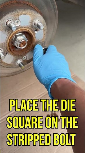 Fixing Cross Threaded Wheel Stud. Quick and Easy! #strippedwheelstud #crossthreaded #strippedbolt