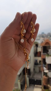 45K views · 613 reactions | Gold Plated Contemporary Pearl Pendant...