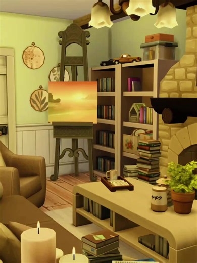 I'm decorating the little country house ✨ Cozy and warm, which room is your favorite? #sims4tok #sims4buildinginspo #sims4stopmotion #sims4build #sims4 sims4decorate stopmotion cottagehouse