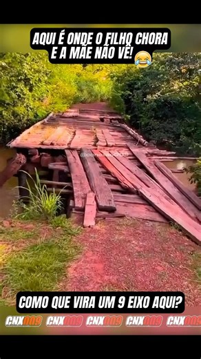 I wonder if a nine-axle truck could fit through here? 😂