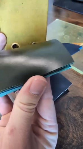 Leather Punching Holes. Making Catalog. There is something very satisfying in having those Round Scrap Leather Pieces 😁 #leather #leathercraft #leatherwork #craft #diy | Brown Mischka Leathercraft