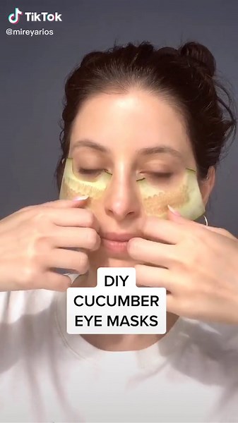 DIY Cucumber Eye Masks Tutorial