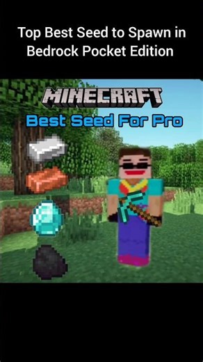 Minecraft Pocket Edition Best Seed #shorts #minecraft #nobatidao