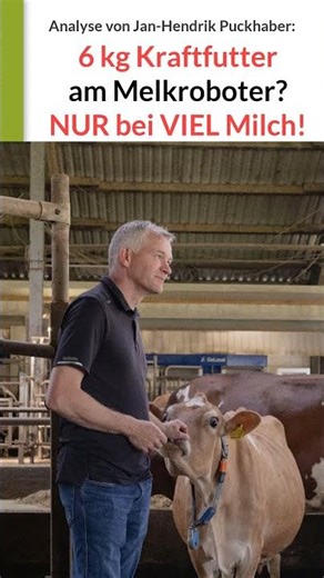 6 kg Kraftfutter am Melkroboter, ABER nur bei hoher Milchleistung! #melkroboter #lely #delaval