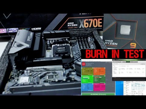 Amd Ryzen 9 7950x Passmark BurnIn test - ASRock X670E Pro RS - Amd Ryzen 9 7950x pc Burn In test
